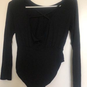 ASOS | Tops | Nwot Asos Black Backless Bodysuit | Poshmark